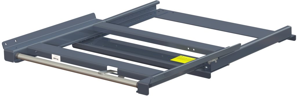 Pull-out unit for pallet rack with 70% extension, 600 kg load capacity ...
