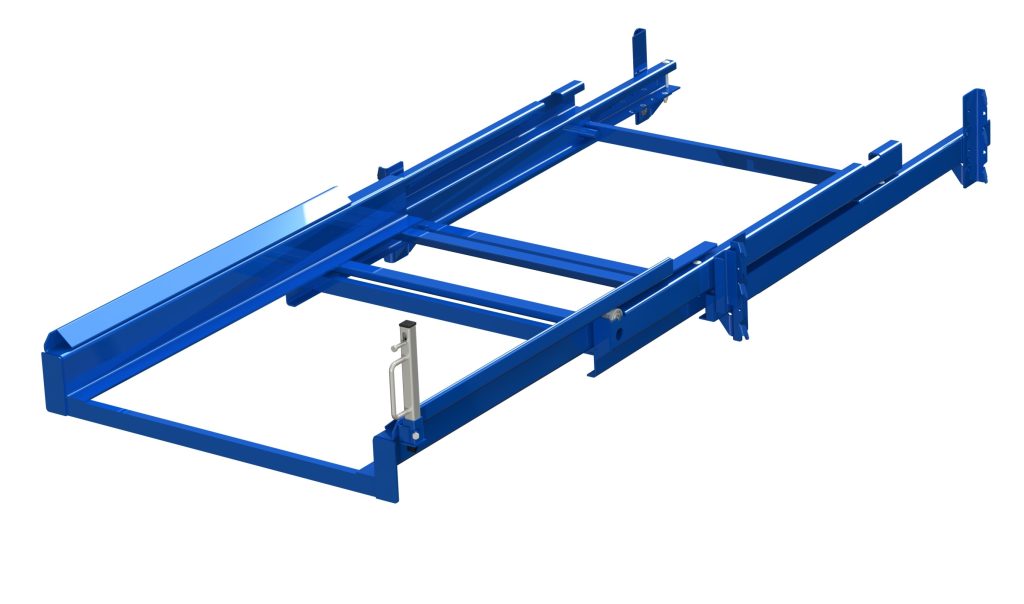 Upright mounted Pull-out unit for pallet rack with 100% extension, 600 ...