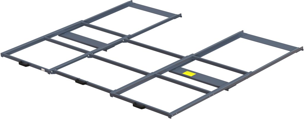 Beam-mounted wide pull-out unit 400 kg 70% W-2600 - Smart Storing